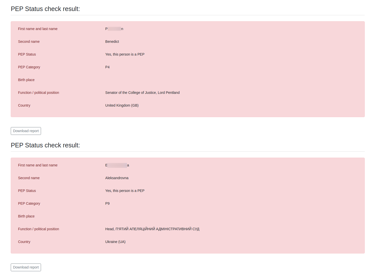 PEP Screening Tool – Hyperflow Platform